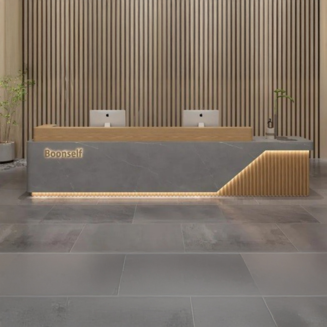 Reception counter dark gray – officetown
