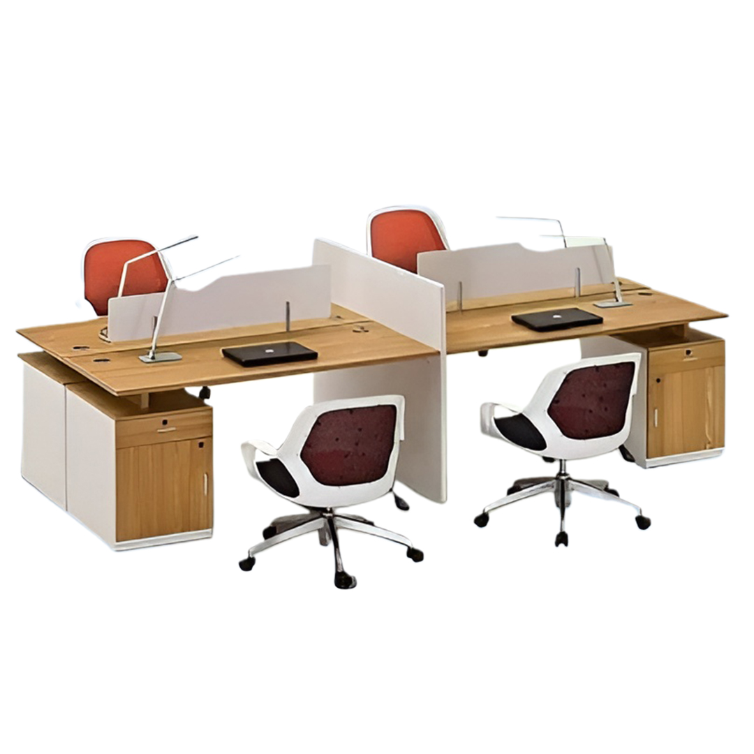 Beige Quad Workstations – officetown
